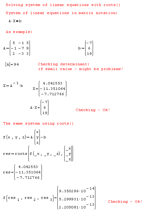 roots - SMath Studio Wiki